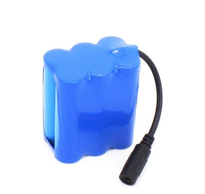 China 8Ah 3.7 V Rechargeable 18650 Lithium Battery Pack with DC 5.5×2.1 Female Plug & BMS Protection Board for Portable Electronic Devices, UN38.3 Certified for sale
