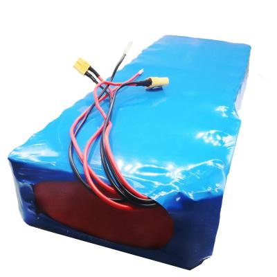 China High Capacity 18650 Battery Pack | 1C Discharge 20Ah 60V Lithium Battery Pack 68.11V Charging with Dual Output Connectors for Inspection Equipment | China Manufacturer for sale