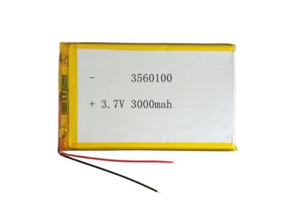 China 3560100 1 Cell Rechargeable Li Polymer Battery 3.7 V 3000mAh PDA Batteries for sale