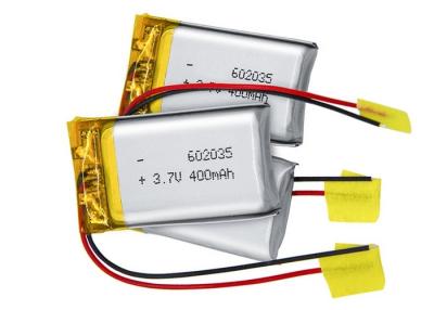 China 602035 Lithium Polymer Battery Pack 3.7V 400mah For Blue Tooth Headset for sale