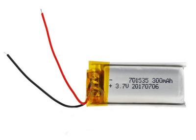 China Rechargeable Lipo 701535 3.7V 300mah Battery For Bluetooth Receive Device for sale