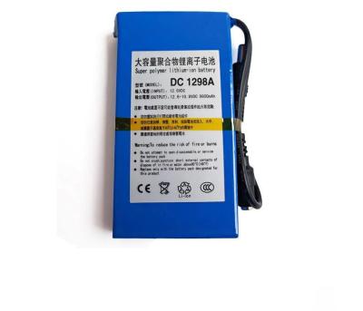 China MSDS Certified  | DC1298A 12V Lithium Polymer Battery | Custom 9800mAh 12V Lipo Battery Pack for Backup Power | China Manufacturing Factory for sale