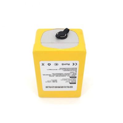 China 12V 10Ah Hard Yellow Plastic Case Rechargeable Lithium Ion Mobile Power Supply Built-in BMS, CE RoHS Certified Storage Battery for Agricultural Sprayer for sale