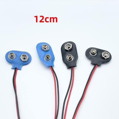 China 9V Battery Connector, T-Type 9 Volt Buckle Connector Hard Plastic Shell Used in Student Experiment,or Other Equipment with Battery for sale
