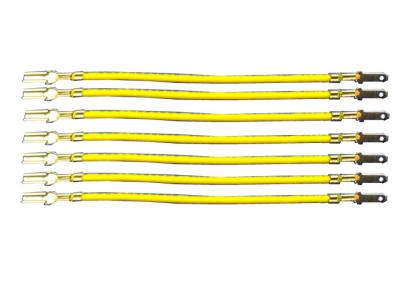 China Spade Terminals Battery Solder Tabs 95 Mm Yellow Wire Cable Length For LED Lighting Battery for sale