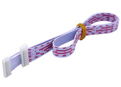 China JST/Molex/TE Connector Wire Assembly PH 2.0mm Pitch 10P To 8P Male JST Connectors Red White Flat Extension Cable Wires Prototype to Mass Production for sale
