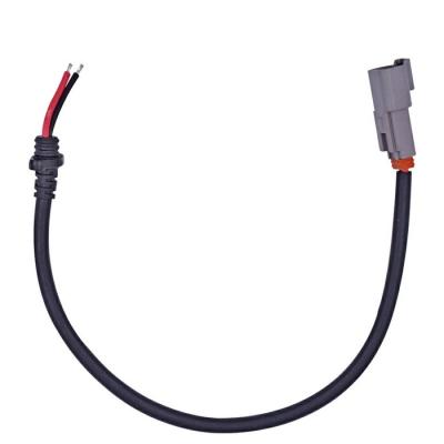 China Custom-made Car Extension Cable Wiring Harness 2 Pin Waterproof Female Quick Connect Wire Connector Manufacturer for sale