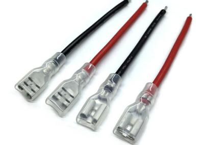 China 6.35/250 Nylon Fully insulated Faston Female Spade Terminal Cable Assembly for sale