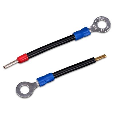 China ODM OEM Cable Harness Manufacturers for Cold-Pressed Ring Terminal Wire — RV1.25-6 Ring (O-Type) Terminal Cable with 6mm Inner Diameter for sale