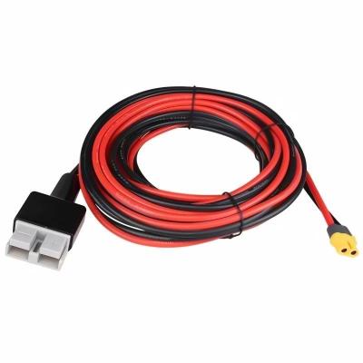 China Anderson & XT60 Adapter Power Cable Harness | Custom Length SG50A 600V Connector Power Plug 10~14WAG XT60-F Wire Harness for Automobile | China Electronic Wire Manufacturer for sale