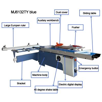 China 3000mm Wood Cnc Panel Saw Machine 20mm Dia Sliding Table Saw Machine for sale