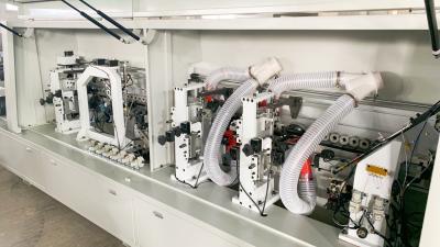 China Precision Wood Board Pvc Full Automatic Woodworking Wood Furniture PVC Trimming Edge Banding Machine for sale