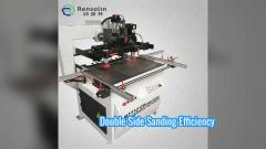 Double Side 630mm Wide Belt Wood Sander High Efficiency