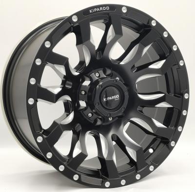 China PCD macinato nero Jante 4x4 a 17 pollici Off Road borda resistente agli urti for sale