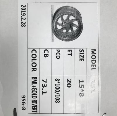 China As rodas personalizadas furo da liga do carro de um tamanho de 15 polegadas 4, ligam as rodas automotivos das bordas à venda