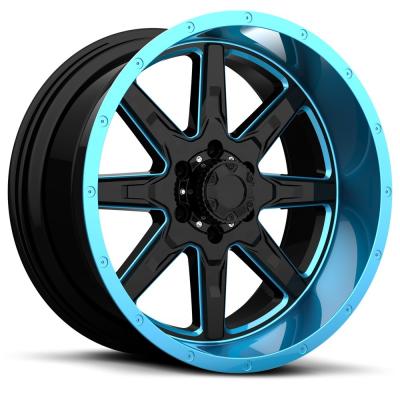 Cina 6x139.7 a 20 pollici borda la lega di alluminio dell'automobile spinge il colore nero opaco in vendita