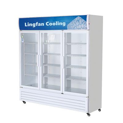 China Energy Saving 1000L Capacity Glass Door Freezer with Static Cooling System for Commercial Use for sale