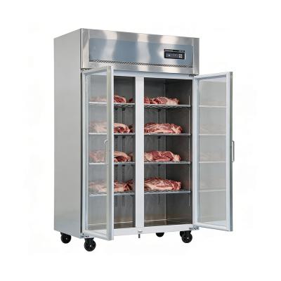 China Frost Free Stainless Steel Commercial Freezer Hotel Kitchen Upright Display for sale