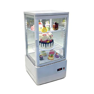 China Commercial Double Layer Cake Display Refrigerator with Straight Glass and Low Maintenance for sale