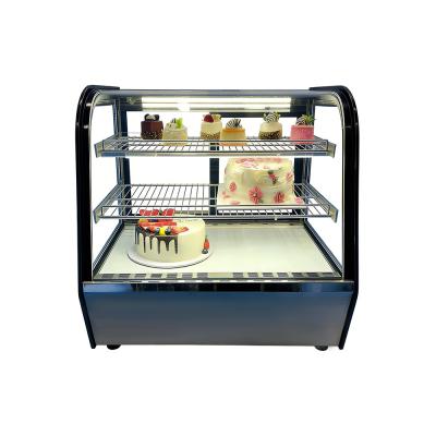 China 50Hz - 60Hz Glass Cake Cabinet Refrigerated Bakery Display Case For Cupcake ROHS for sale