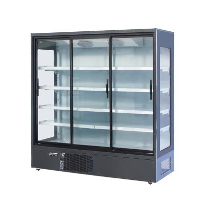 China Open Multideck Cooler with Cyclopentane Full-Foaming Insulation Optimized Air Curtain and Precision Control for Commercial Chiller Refrigeration for sale