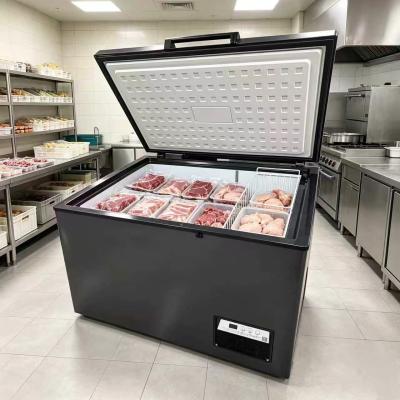 China 255L Capacity Chest Freezer with Direct Cooling and High Power Compressor for Commercial Food Storage for sale