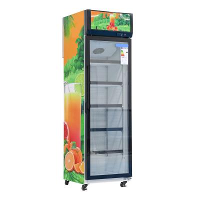 China 400L Industrial Display Fridge 2 - 8C Temperature Control Retail Cooler Display for sale