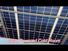 solar-powered walk in cold room with battery and diesel generator backup