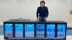 Commercial Glass Door Cooler High Performance Display Unit