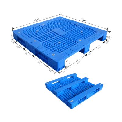 Cina 1300*1300 pallet in plastica a griglia a una sola faccia a ponte aperto per magazzini pesanti in vendita
