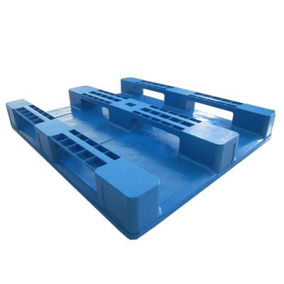 China Blue Color 1T Warehouse Steel Reinforced Plastic Pallet for Racking System Requested for sale