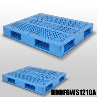 China Large 1200x1000mm Heavy Duty Stackable Plastic Pallet with Antislip and 6T Static Load for sale