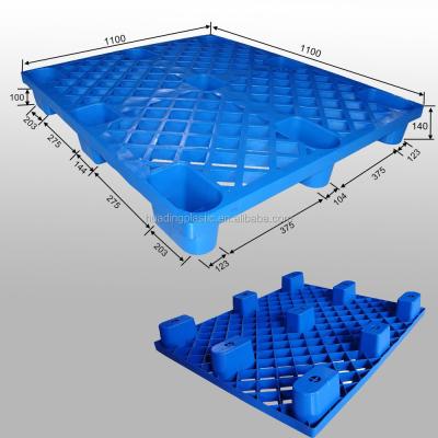 Cina Certificato CE pallet di plastica da nove piedi per imballaggio di contenitori tipo di ingresso a quattro vie in vendita