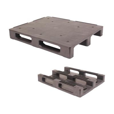 China HDPE/PP Plastic Recycled 4 Way Entry Smooth Plastic Pallet 1000x1000 Euro Standard Size for sale