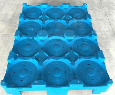 China 1000kg Dynamic Load Plastic Pallet Essential for 5 Gallon Pet Water Bottle Rack Storage for sale