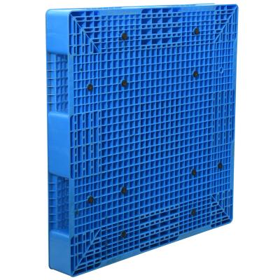 China Gepersonaliseerd logo dubbelzijdig raster plastic pallets voor verzending in eenzijdige stijl Te koop