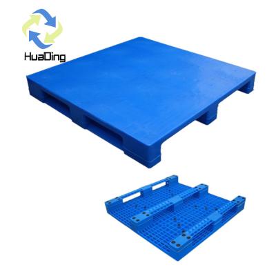 China 3 Runners Plastic Pallet HUADING Single Face voor hand- en elektrische vorkheftrucks Te koop