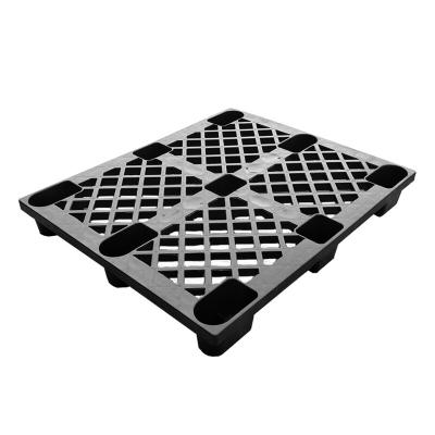 Cina Logo del cliente HUADING Pallet di plastica leggera per carrelli elevatori a facciata singola e durevole in vendita