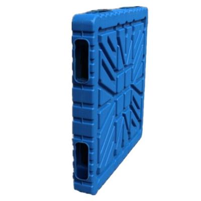 China Doppelzijdig HDPE-plastiekpallet voor stapelen HUADING Blow Molding 6T statische belasting Te koop
