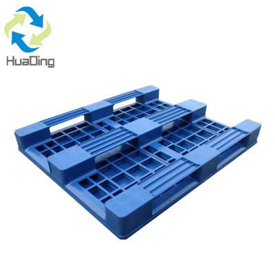 China HUADING 1212 Paletes plásticos negros dobráveis pesados com 3 corredores tipo fundo à venda