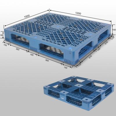 Cina Modello a facciata singola HUADING 100 Virgin HDPE rinforzato pallet di plastica dimensione L1200*W1000mm in vendita