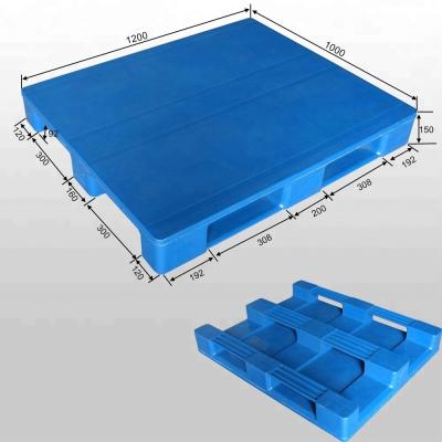 Cina HUADING Palette di plastica a ponte chiuso carico dinamico di 1,5 T per 1200*1000*150mm di stoccaggio in vendita
