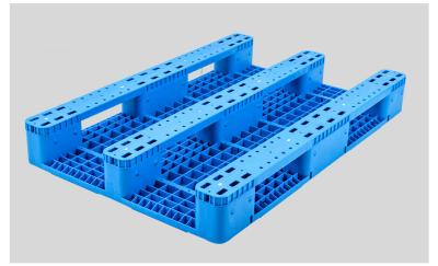 Cina 1200*1000mm 3 Skids Runners Palette di plastica a facciata singola per altri racking 1T in vendita