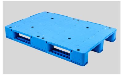 Cina 1200*1000mm 3 Skids Runners Palette di plastica a facciata singola per altri racking 1T in vendita