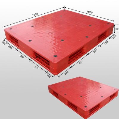 Cina 1200*1000*150 mm Palette di plastica su misura con sistema di scaffalatura a copertura 1T Soluzione di stoccaggio in vendita