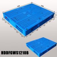 China Reusable HDPE Made Double Face Grid Plastic Pallets Dynamic Load 1.5T 4-Way Entry Type for sale