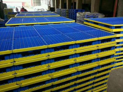 Cina Palette di plastica a griglia a doppia faccia per il magazzinaggio in magazzino Tipo di ingresso a quattro vie in vendita