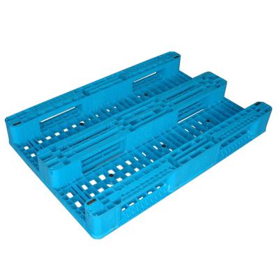 China Dynamic Load 1.5T Plastic Pallets for Block Making Single Faced Construction for sale
