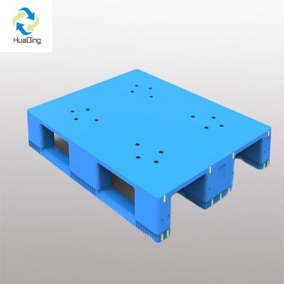 China Custom Blue Hard Plastic Palet met etiketteringsopties en 6T statische belasting door HUADING Te koop