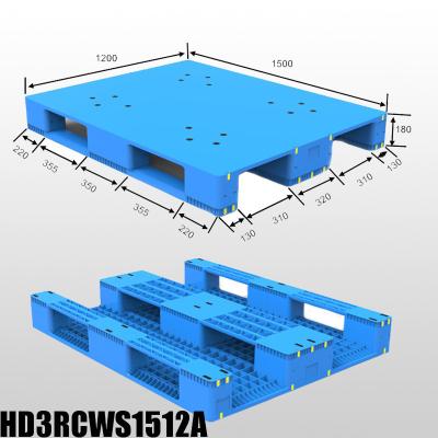 Cina Pallet di plastica blu duro personalizzato con opzioni di etichettatura e carico statico da 6T da HUADING in vendita